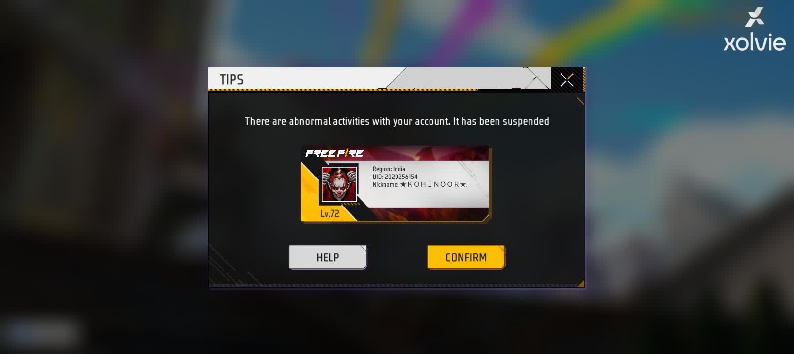 Garena Free Fire Garena Banned My FF Account After I Logged In From ...