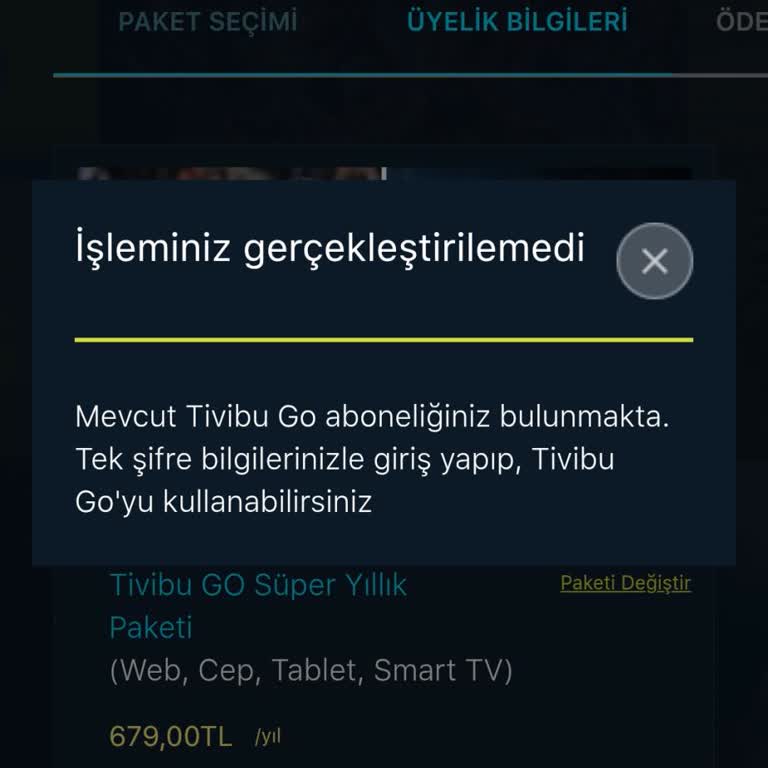 Türk Telekom Tivibu Go Şifre Hatası - Şikayetvar