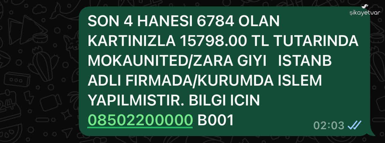 Ziraat Bankası'nda Onaysız İşlem Şoku: 15.798 TL'lik Harcama İhmali - Şikayetvar