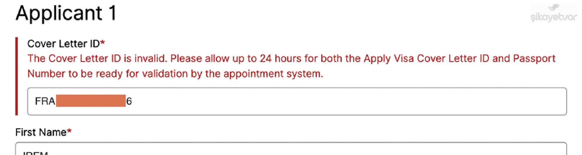 VFS Global VFS Fransa Randevu Sisteminde Cover Letter ID Sorunu ...