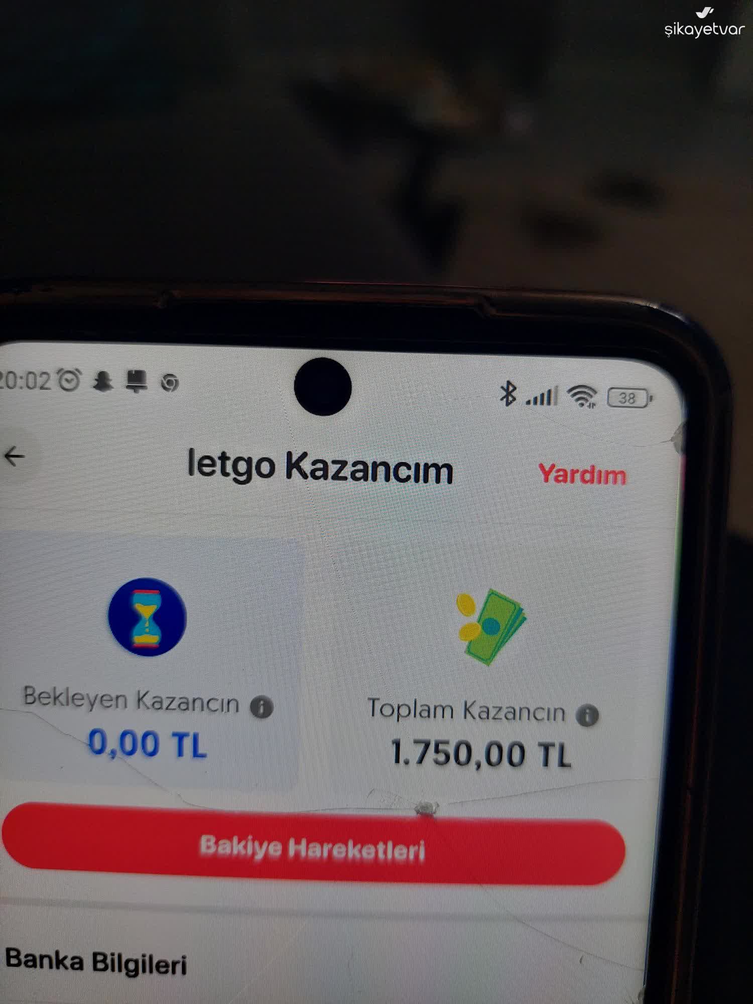 Letgo Üzerinden Satışta Param Hesabıma Geçmedi Müşteri Hizmeti Yetersiz ...