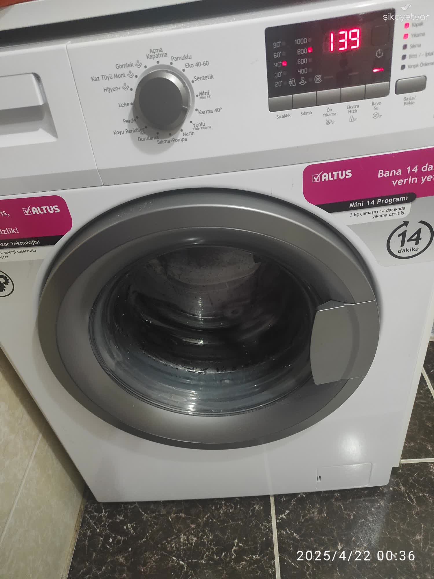 Altus Çamaşır Makinesi Sürekli Arıza Çıkarıyor Çözüm Bulunmuyor ...
