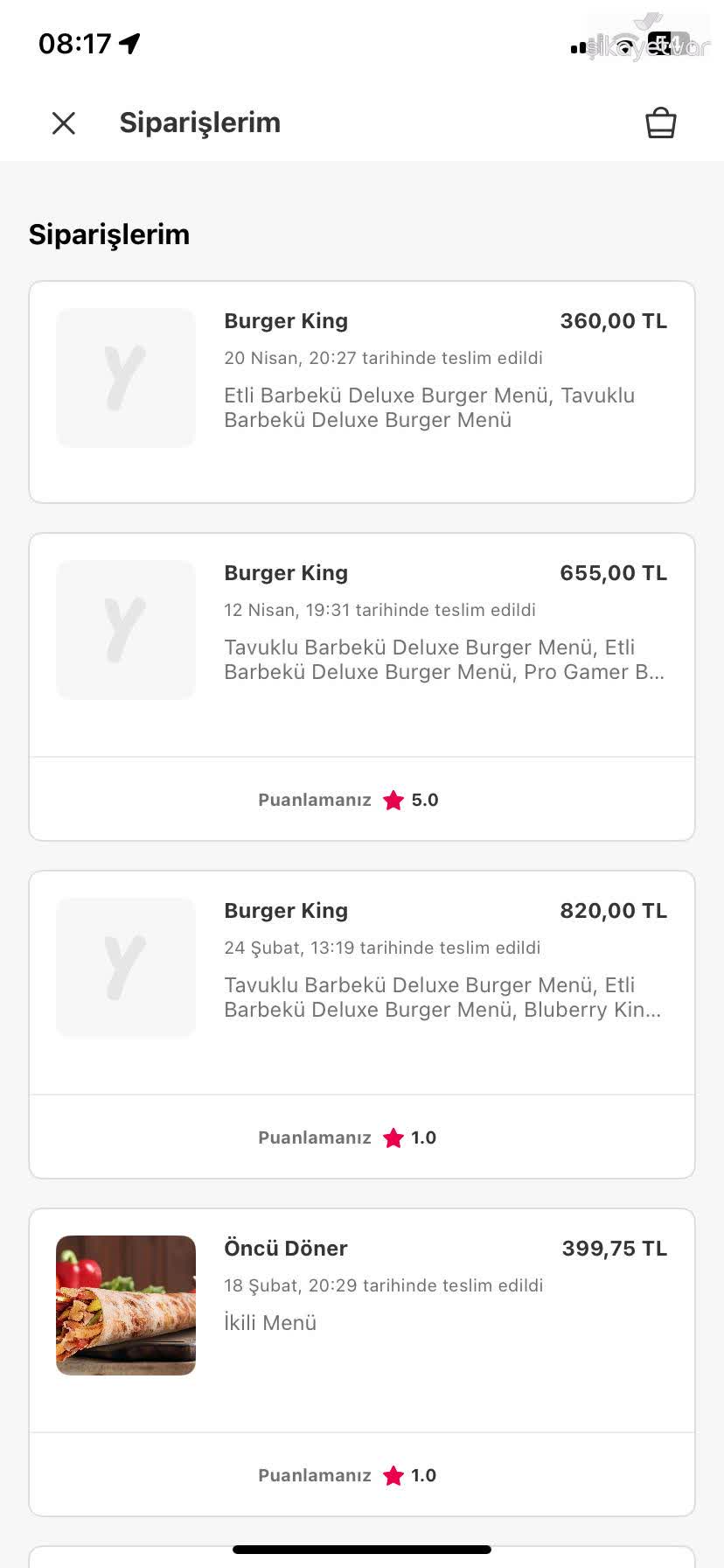 Burger King İzmir Şubesinde Bayat Ekmek ve Eksik Sos Şikayeti - Şikayetvar