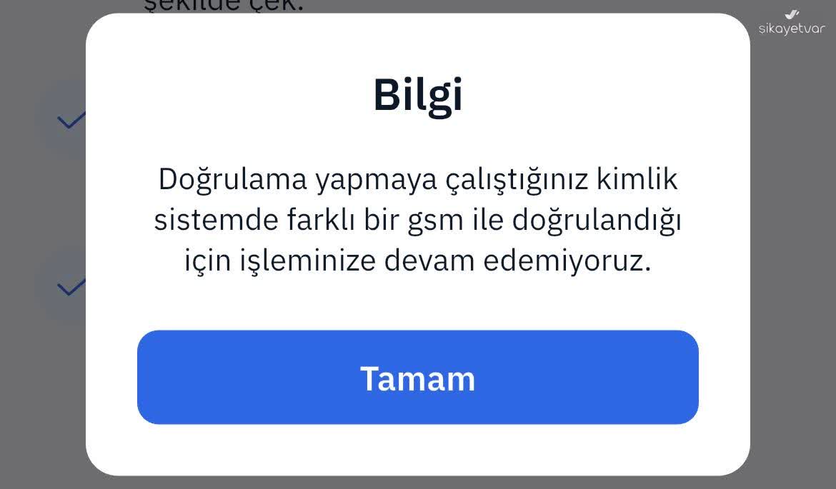 MoneyPay Kimlik Doğrulama Hatası Nedeniyle İşlem Yapamıyorum - Şikayetvar