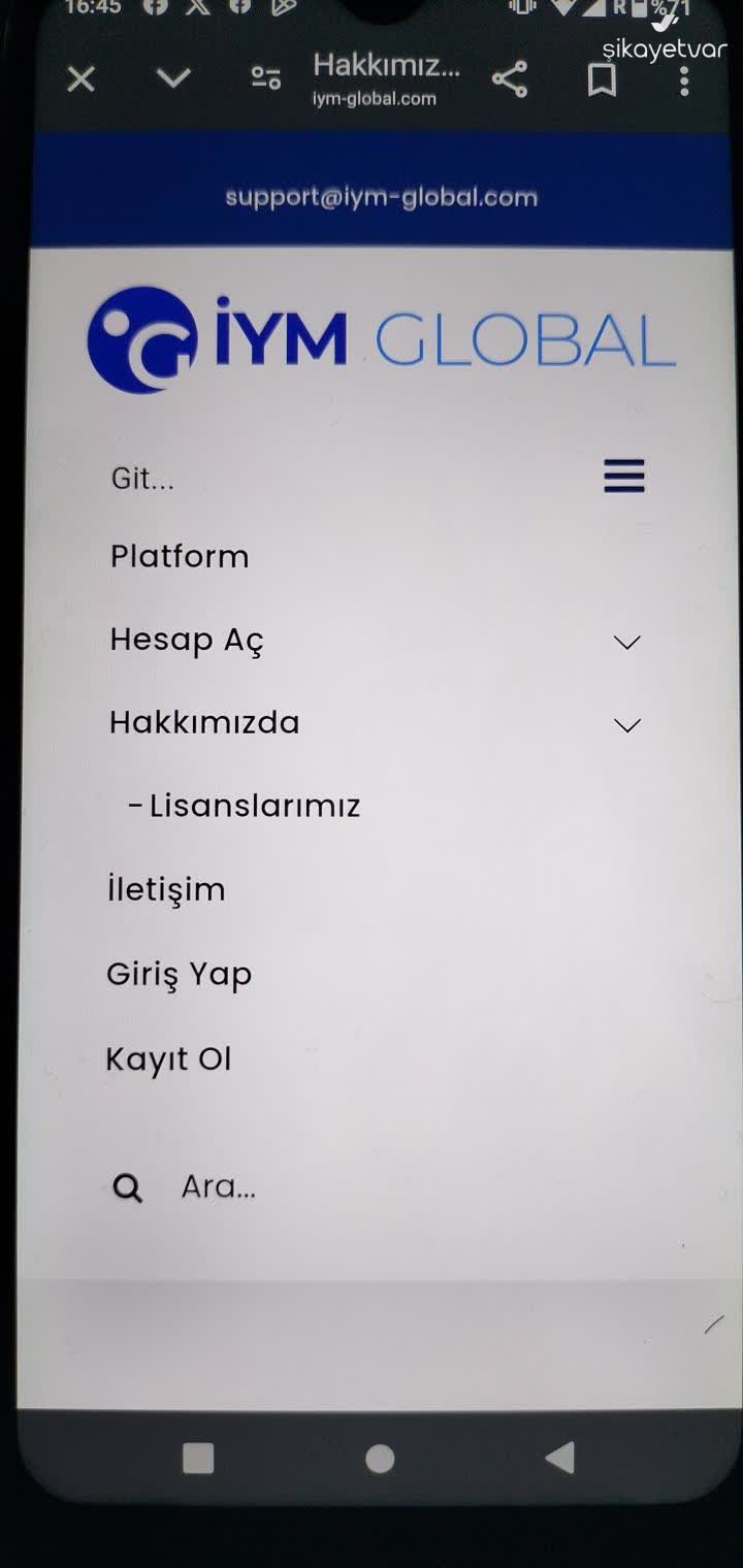 Iym Global Iym Global Mağdurum Ve Bütün Birikimim Yok Oldu! - Şikayetvar