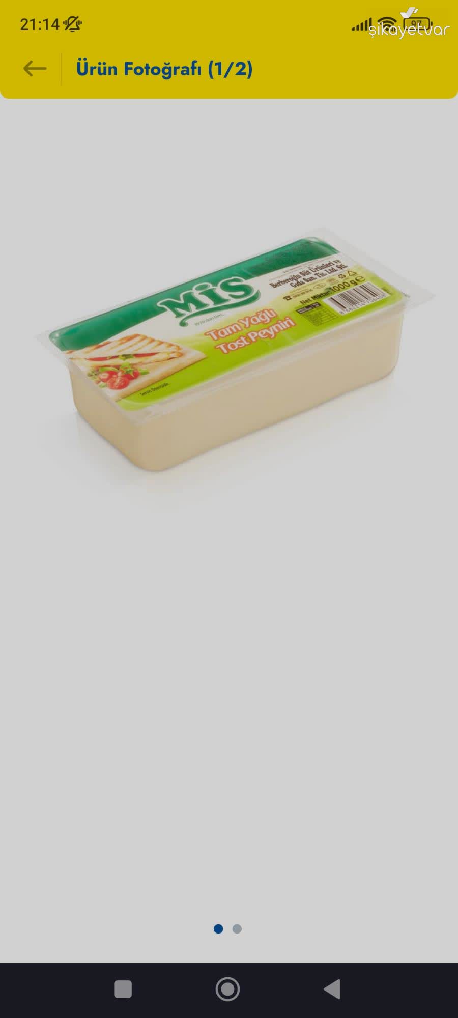 Mis Tost Kaşar Peynirinde Kötü Tat Ve Koku, Sağlık Sorunu Yaşadım ...