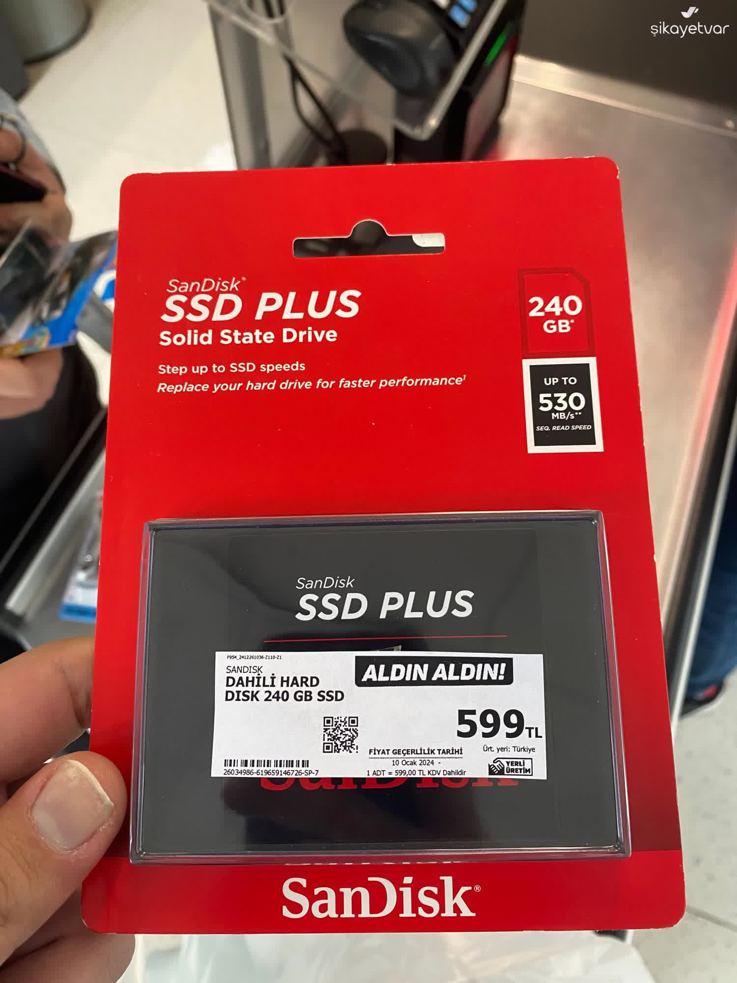 A101'de Etiket Ve Kasa Fiyatı Farkı: Sandisk SSD'de Yaşanan Sorun ...