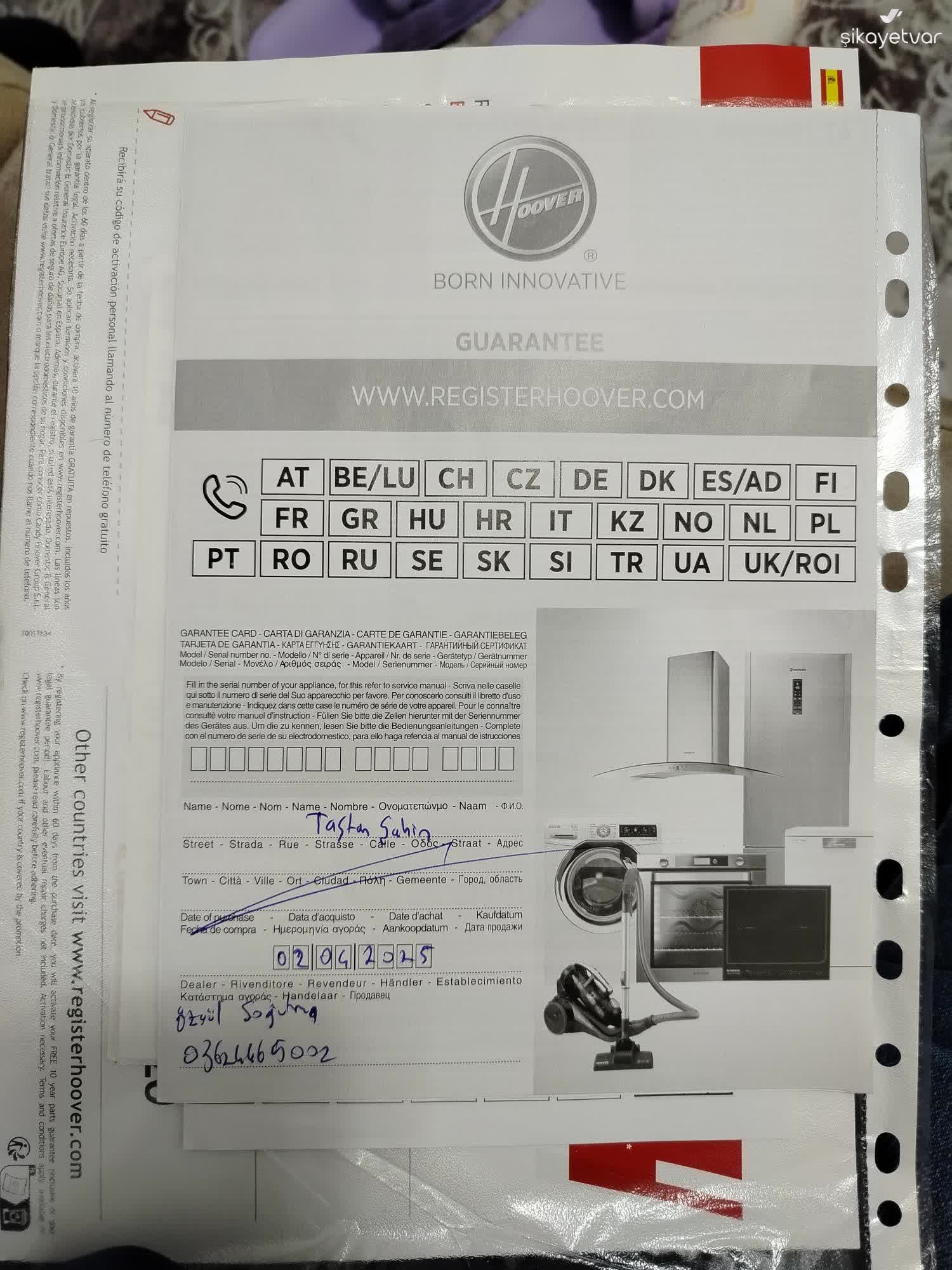 Hoover Çamaşır Makinesinde Yanık Kokusu Ve Yetersiz Servis Deneyimi ...