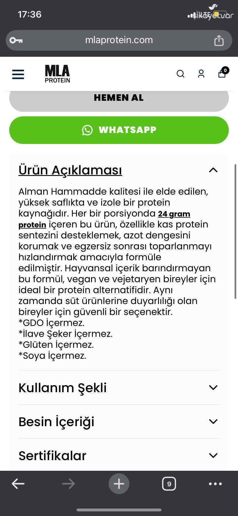 MLA Protein Glütensiz Denilen Üründe Glüten Riski Ve Yanlış Bilgilendirme - Şikayetvar