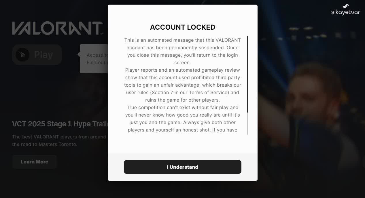 Valorant Wrongfully Banned My Account for Cheating Despite No Rule ...