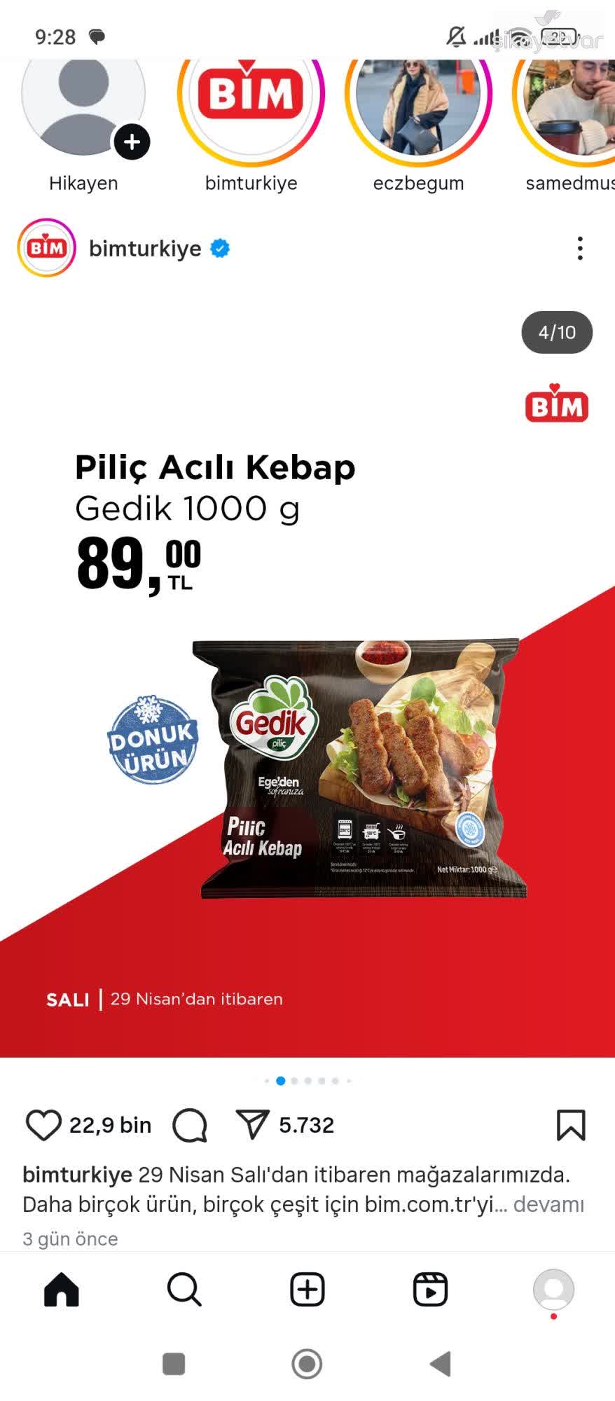Aşırı Tuzlu Gedik Piliç Acılı Kebap Tüketilemedi - Şikayetvar