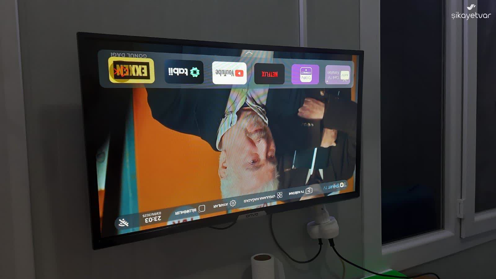 Onvo TV Ekran Ters Döndü Ve Menü Sorunları Yaşıyorum - Şikayetvar