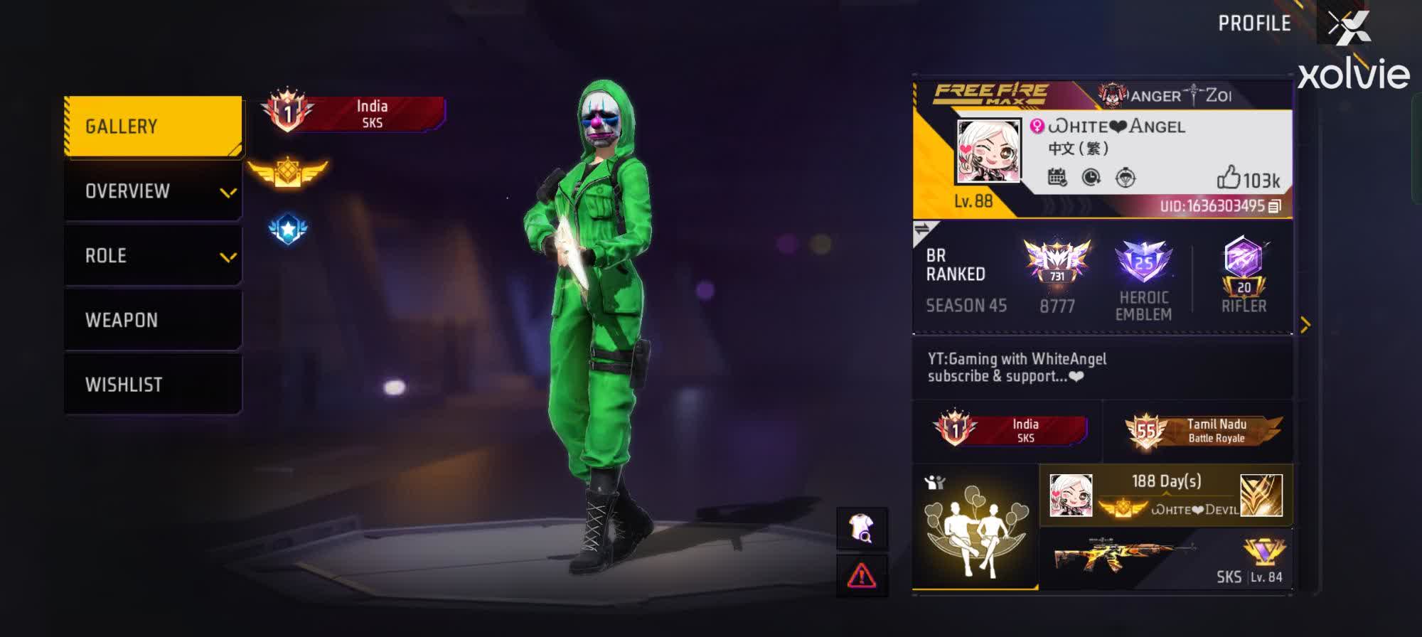 Request to Recover My Free Fire Max Account - Xolvie