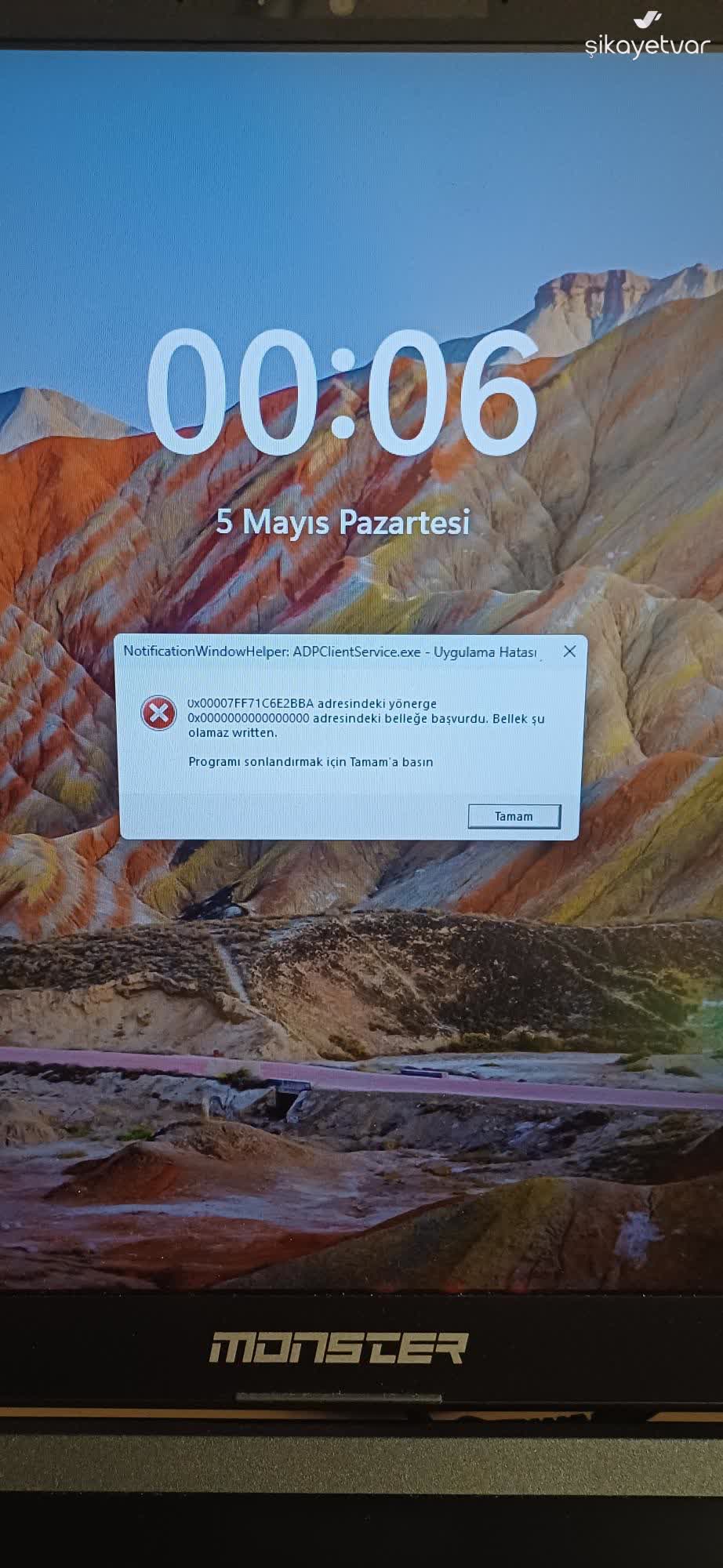 Monster Notebook Bilgisayarımda Sürekli Donma Ve Uygulama Hataları ...