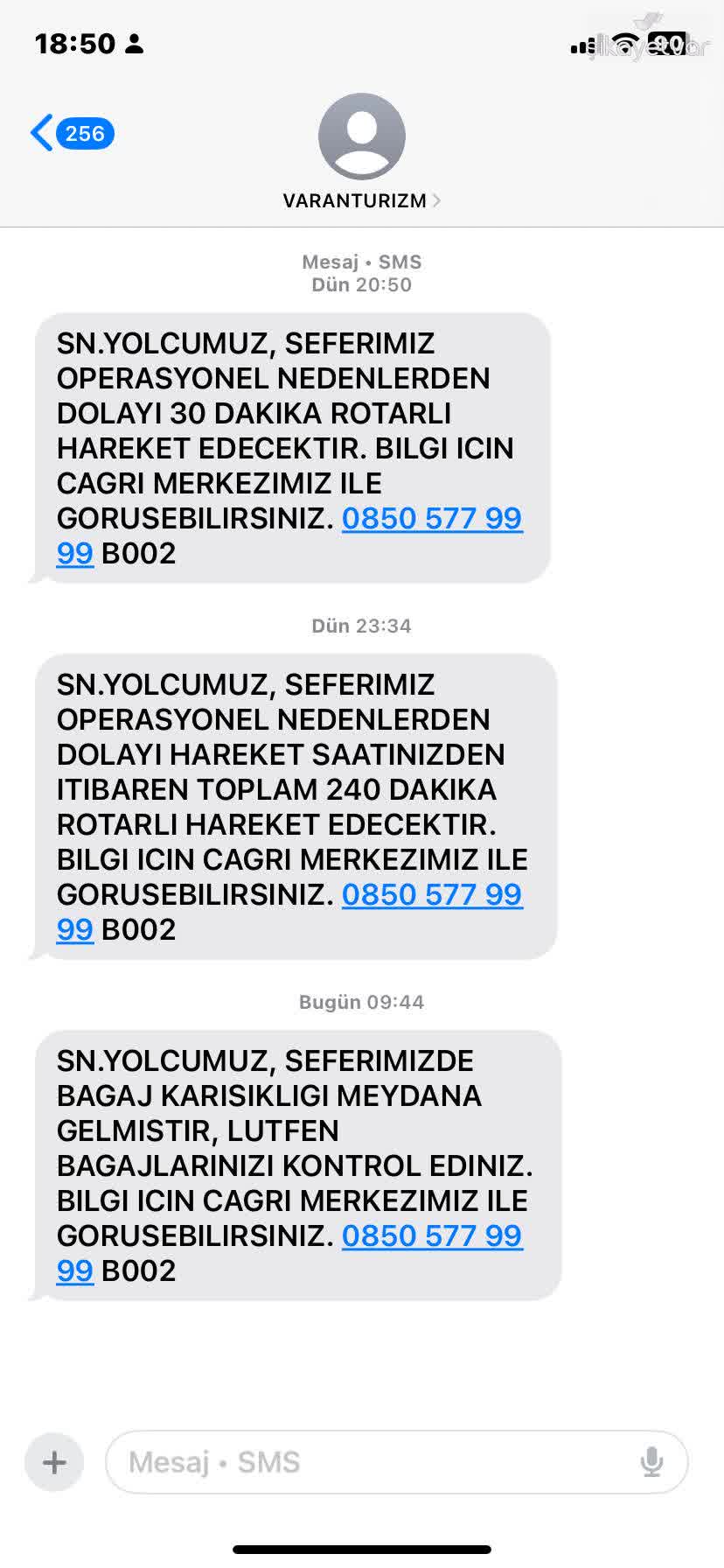 Varan Turizm Otobüs Gecikmesi Ve Yetersiz Hizmet Deneyimi - Şikayetvar