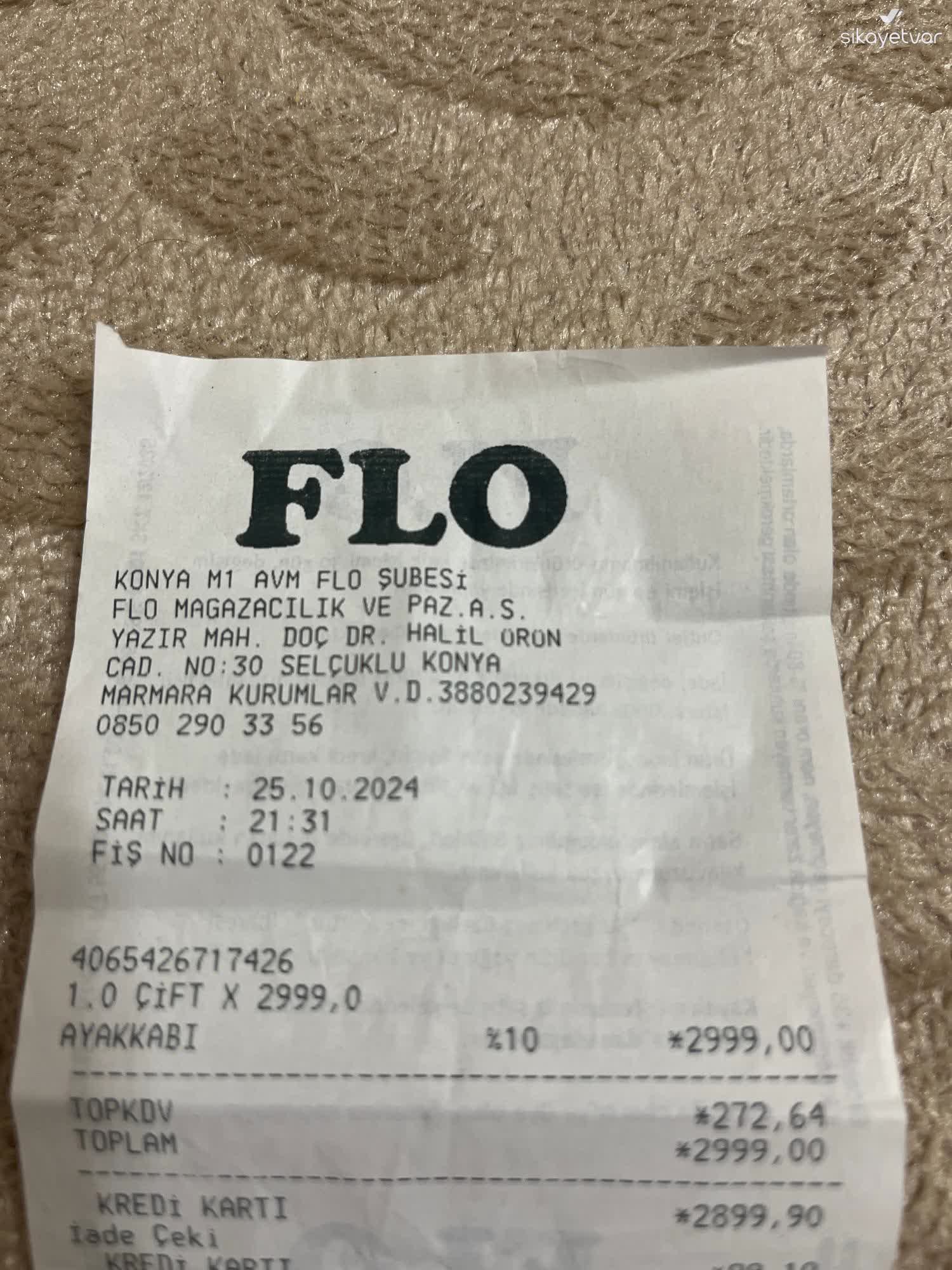 FLO Ayakkabı FLO'dan Alınan Adidas Ayakkabının Garanti Talebi Haksız ...