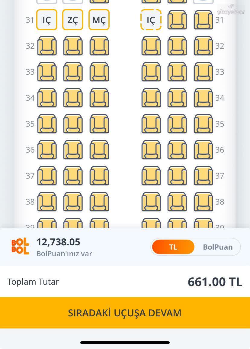 Pegasus'ta Erken Check-in Sonrası Aile Bireylerinin Ayrı Koltuklara ...