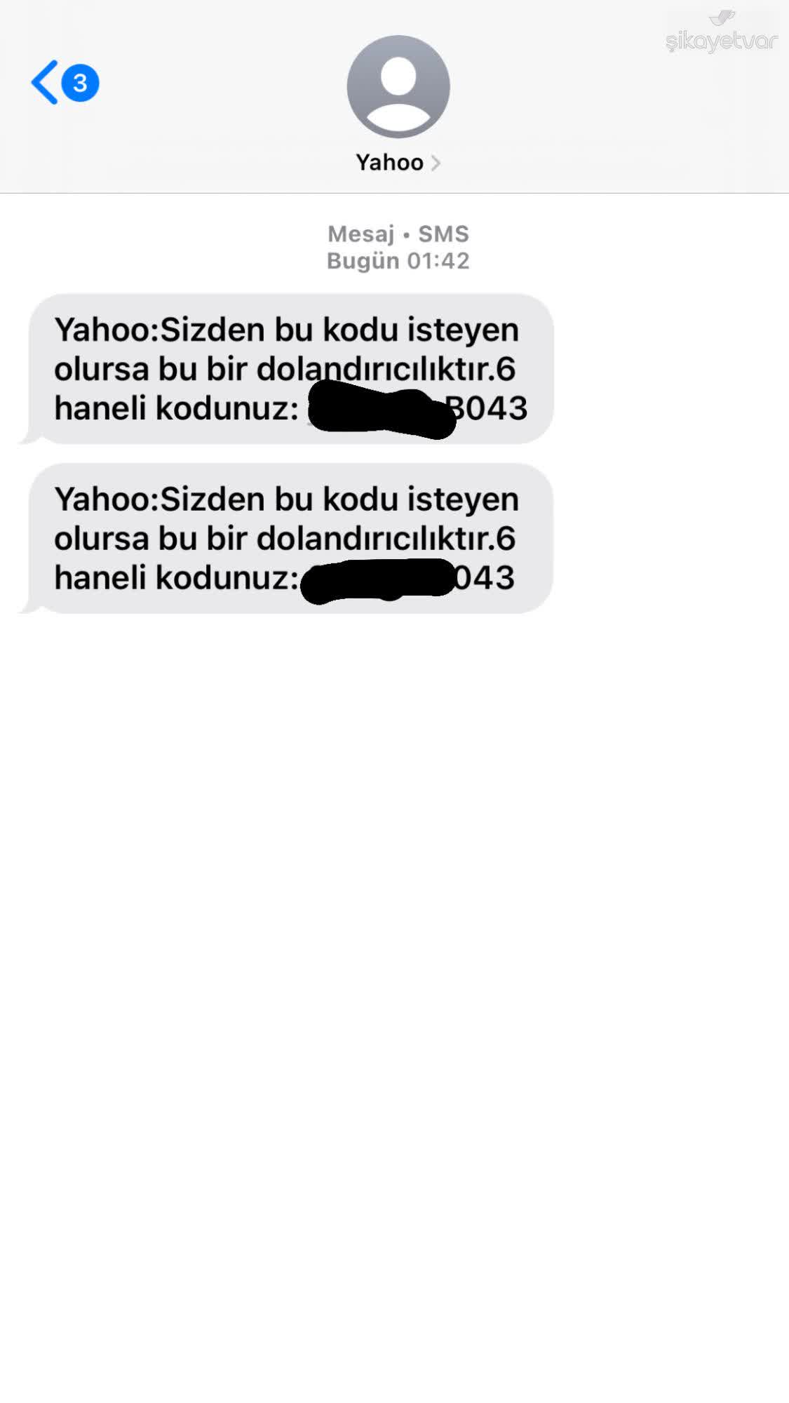 Yahoo Bilgim Dışında Gelen Şüpheli Mesajlar Hakkında Endişe - Şikayetvar