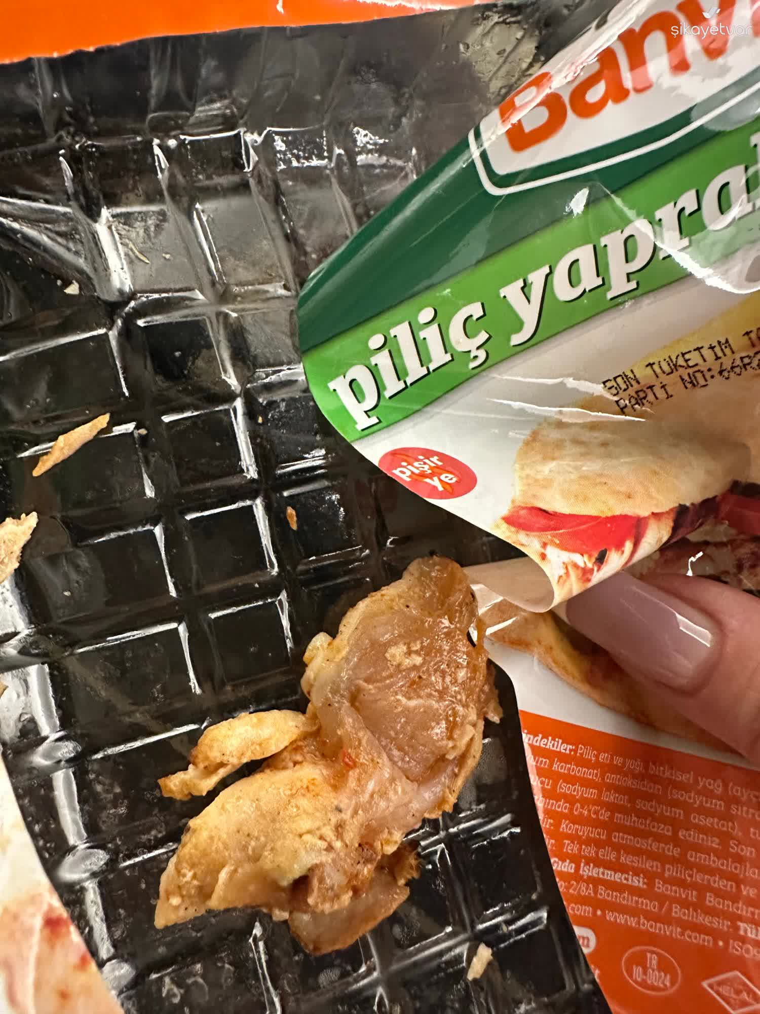 Banvit Hazır Tavuk Dönerin Çiğ Olması Ve Sağlık Endişesi - Şikayetvar