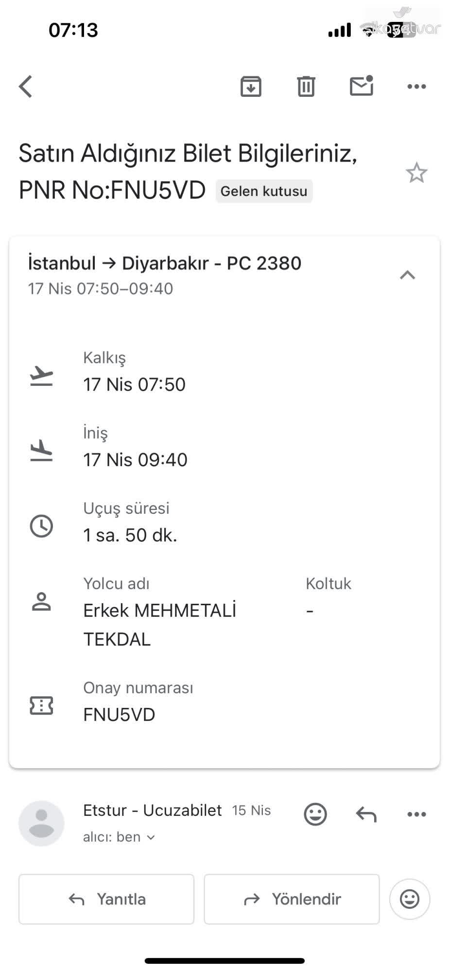 Pegasus Yanlış Doğum Tarihi İçin Yüksek Ücret Talebi Ve Bilet İadesi ...