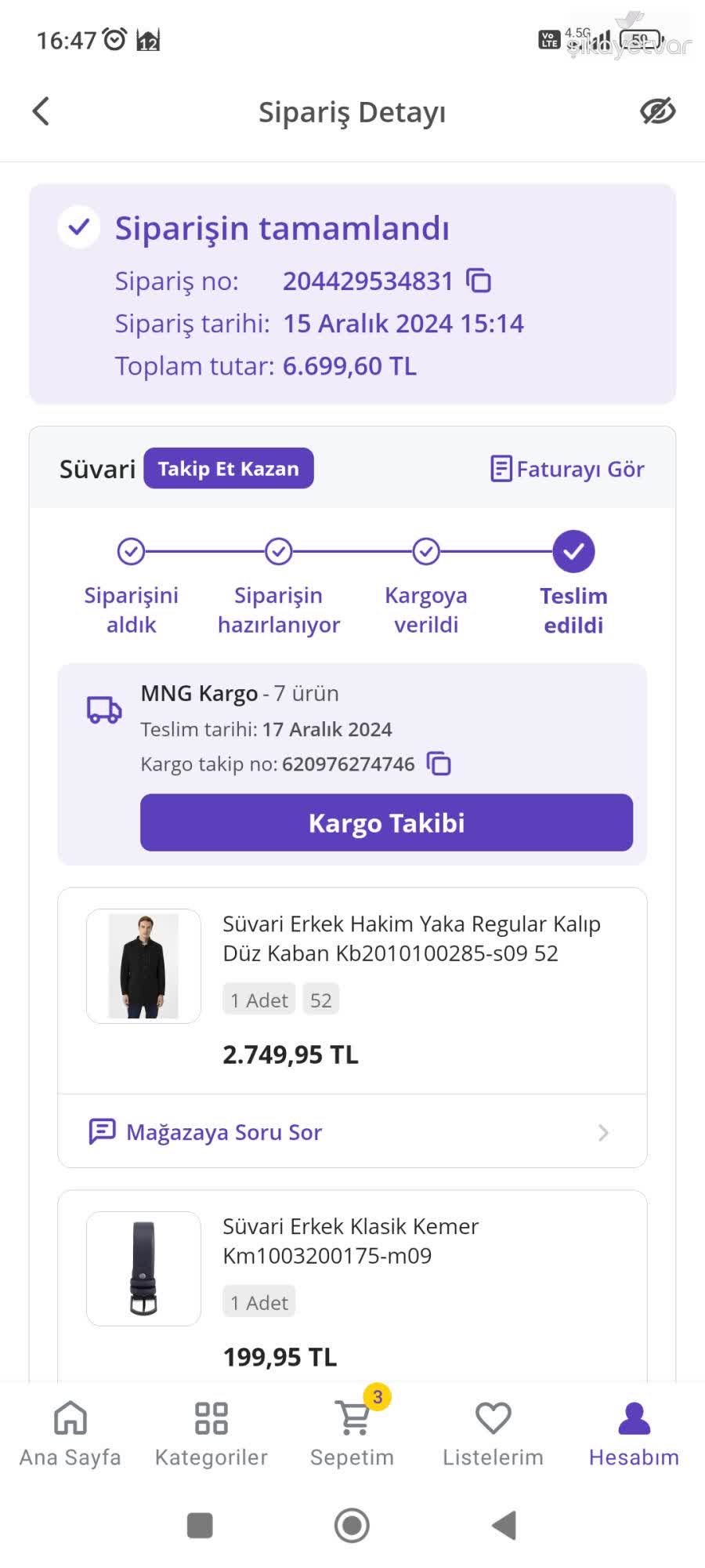 Süvari Giyim Kısa Sürede Büyük Fiyat Düşüşü Mağduriyeti - Şikayetvar