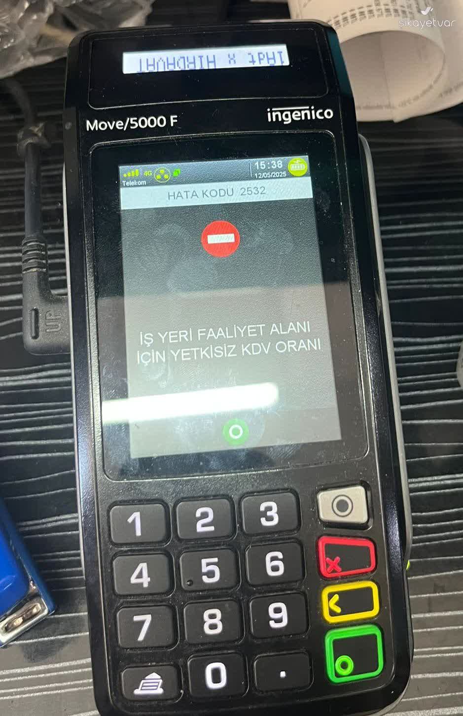 Worldline İngenico Move5000 Yazarkasa İle KDVli Fatura Ve Fiş ...