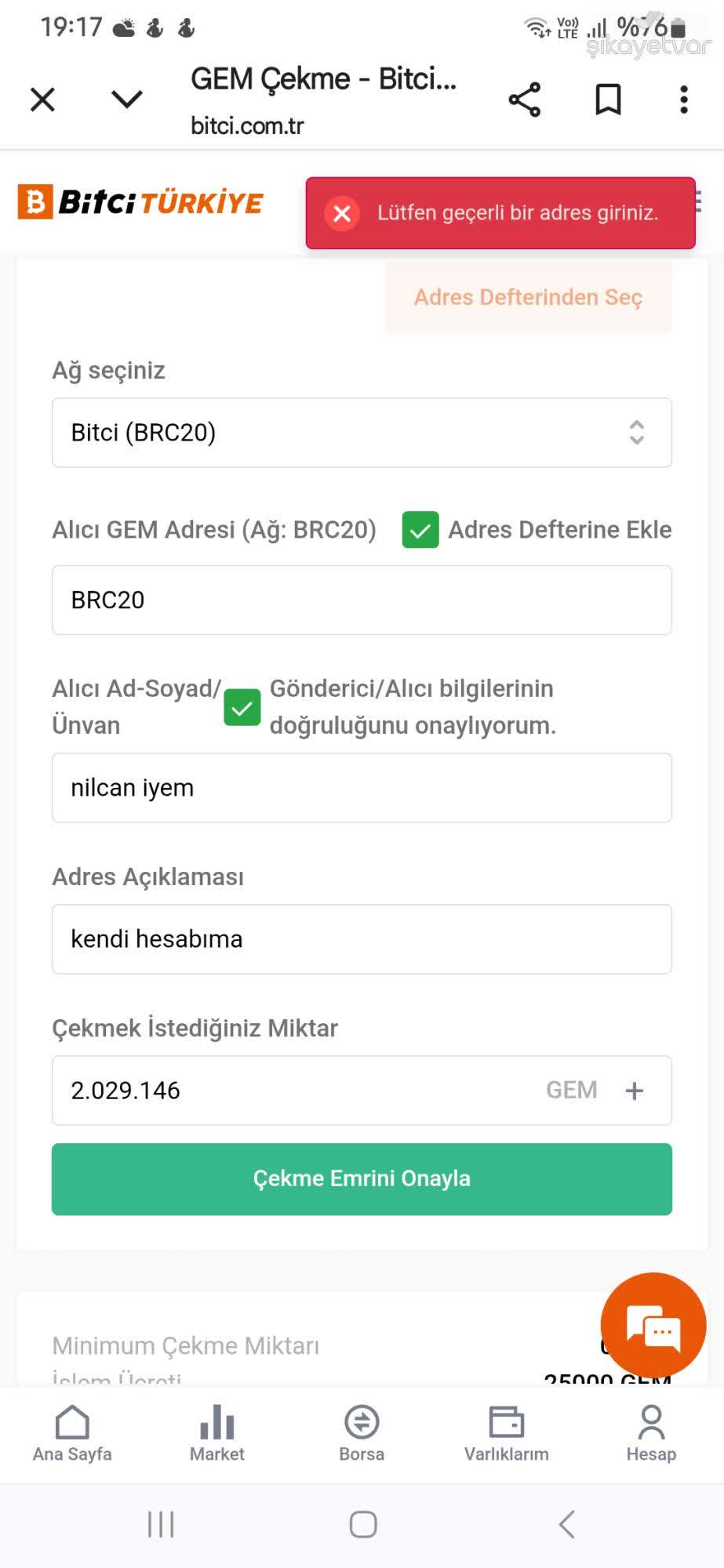 Çözüldü: SAFEbit Bitci Türkiye'den Bitci Global'e Token Transferi ...