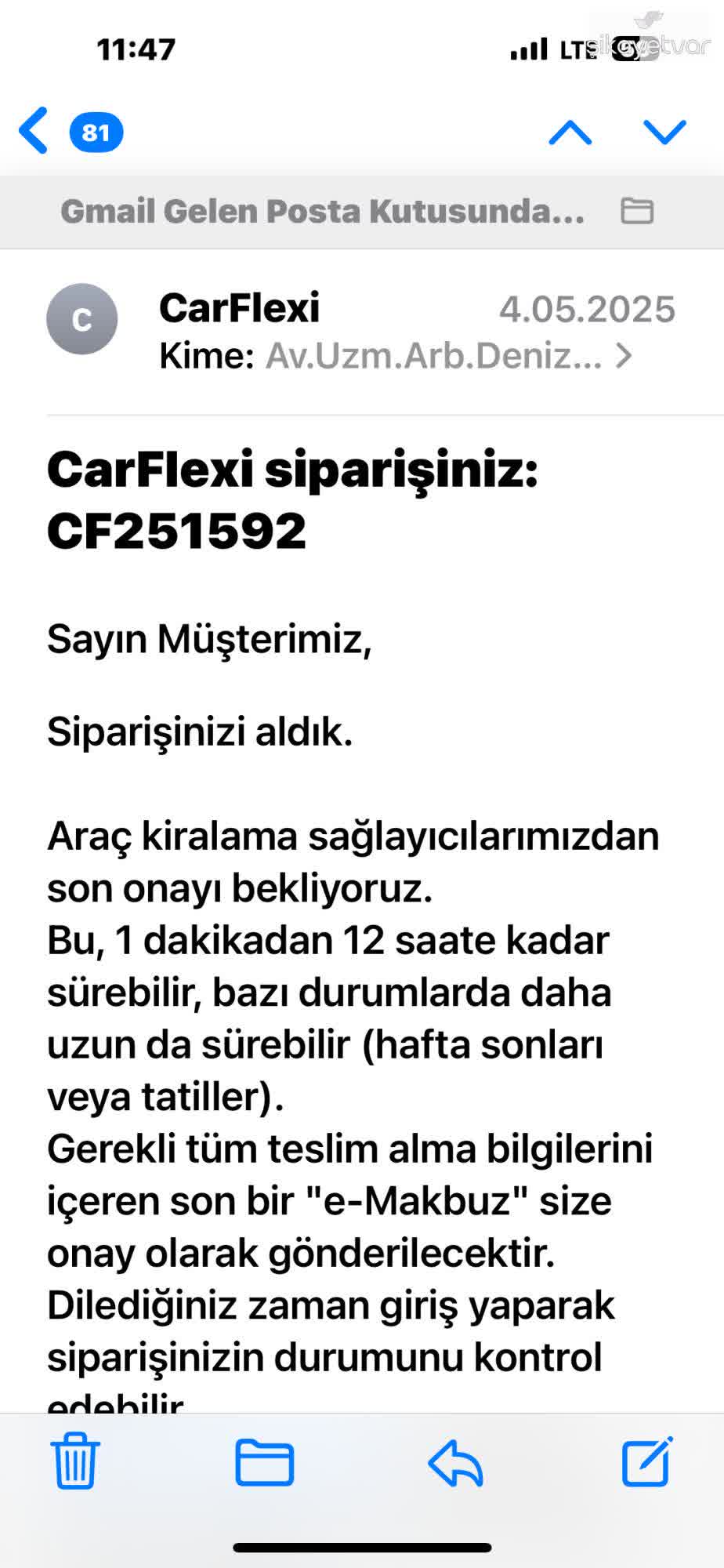 Alamo Rent A Car Carflexi Üzerinden Kiraladığım Aracı Teslim Alamadım ...