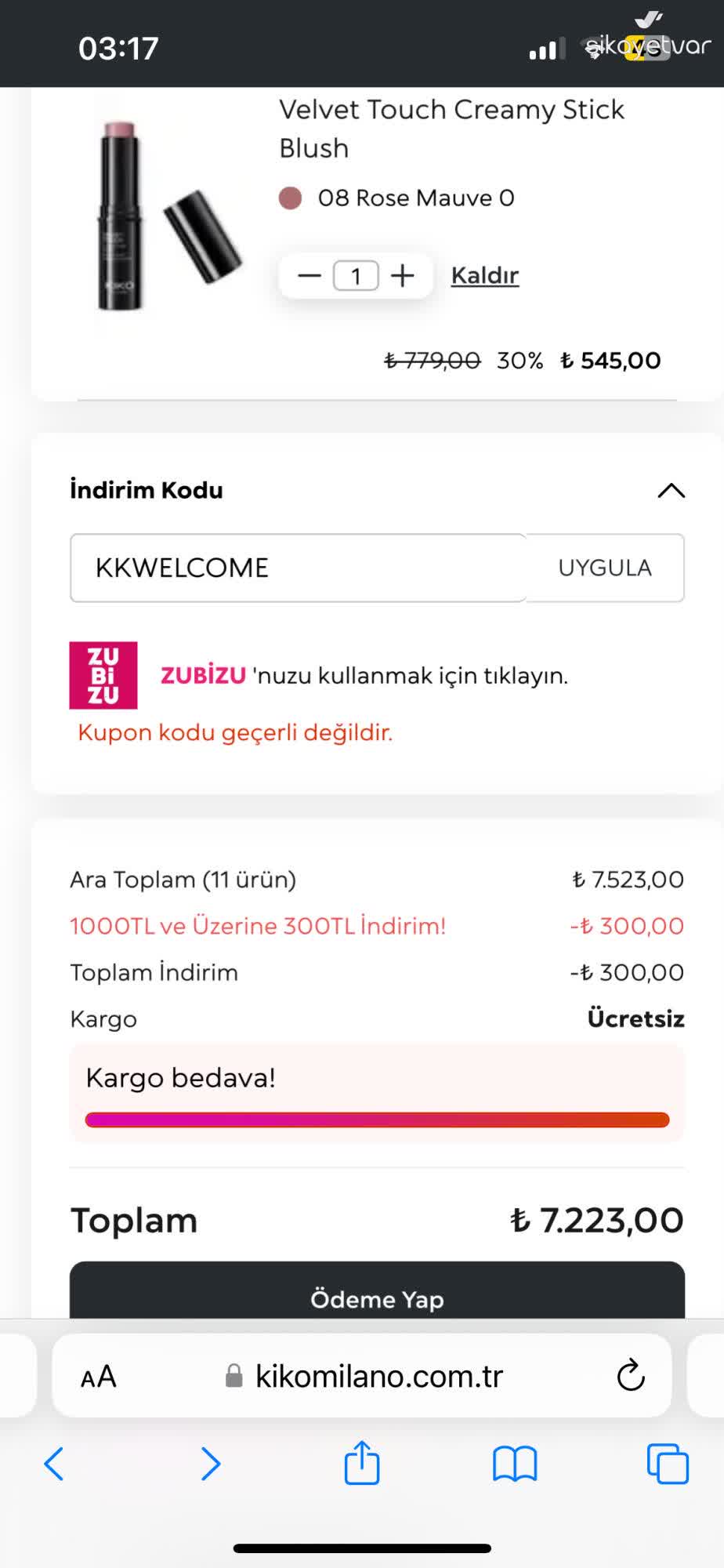 I Can’t Use Kiko Milano’s 10% First Order Discount Code—It Keeps ...