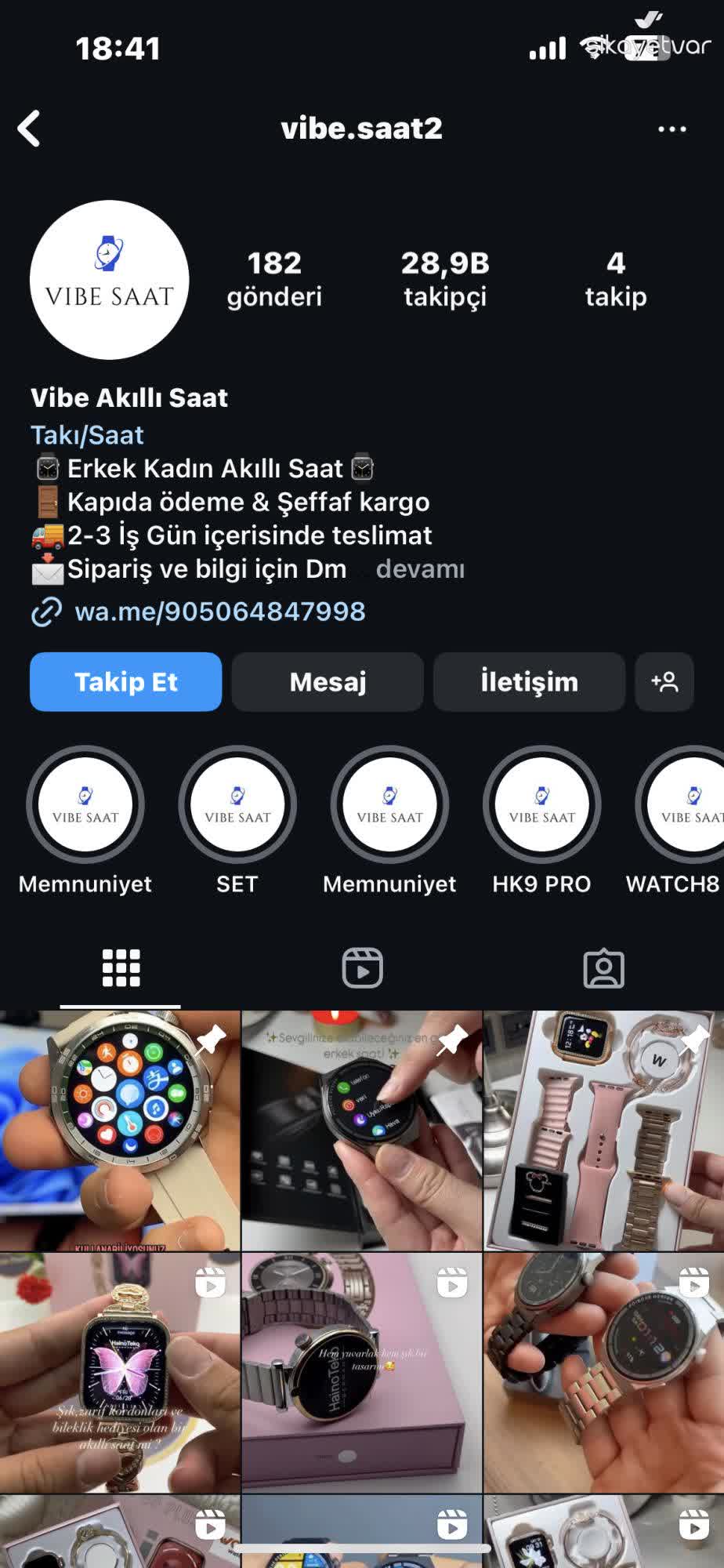 Vibe.saat2 Sipariş Verdiğim Akıllı Saat Beklentilerimi Karşılamadı - Şikayetvar