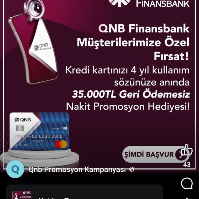 QNB Türkiye QNB Bankası Adına Yanlış Kampanya Reklamı Ve Müşteri Bilgilendirme Sorunu - Şikayetvar