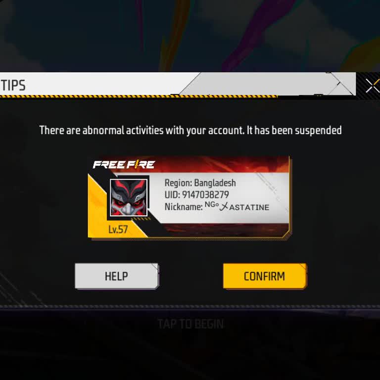 Garena Free Fire Account Suspension Appeal - Xolvie