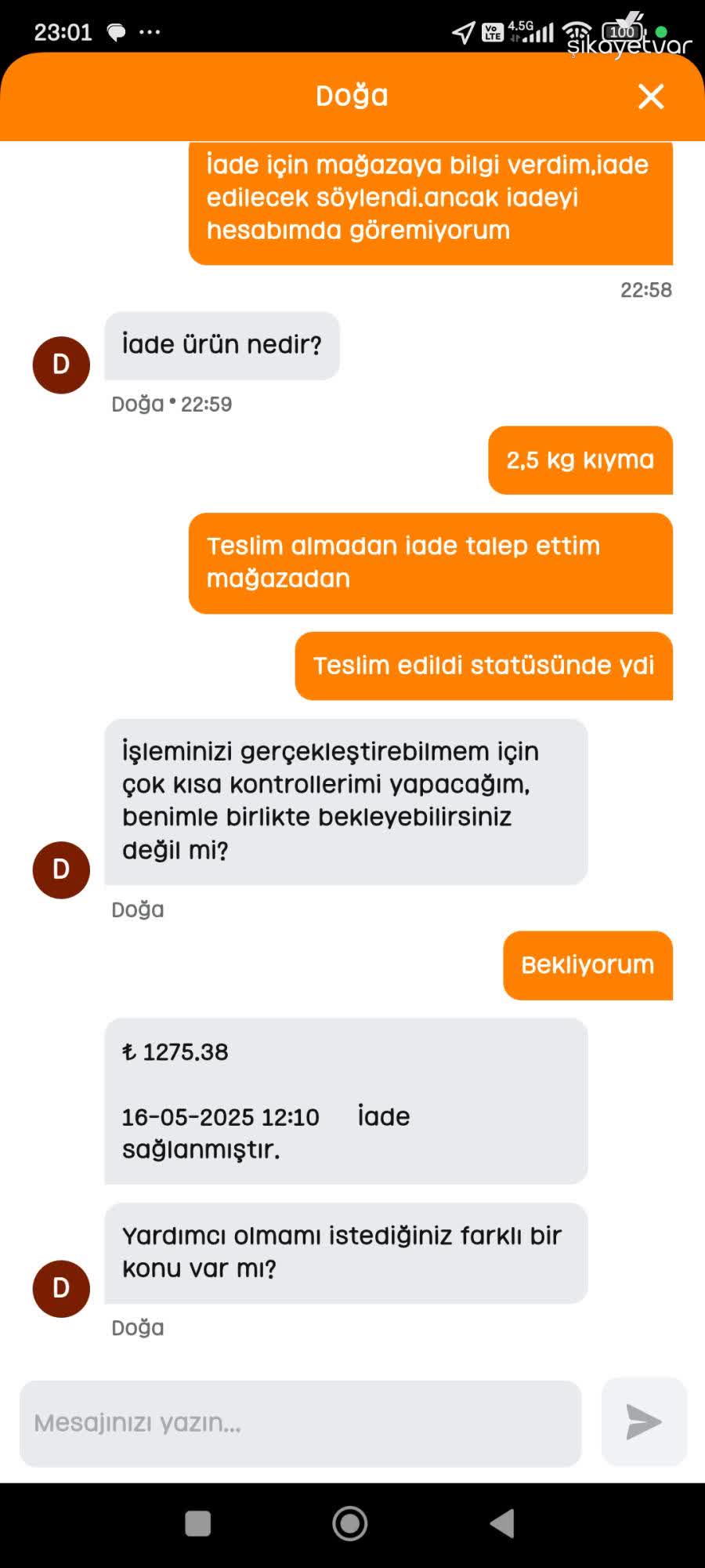 Yağlı Et, Eksik İade Ve Yetersiz Destek: Migros Gel Al Siparişimde Hayal Kırıklığı - Şikayetvar