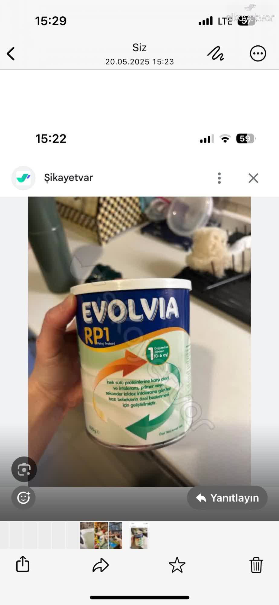 Evolvia RP1 Mama Bulunamıyor, Danışma Hattına Ulaşılamıyor - Şikayetvar