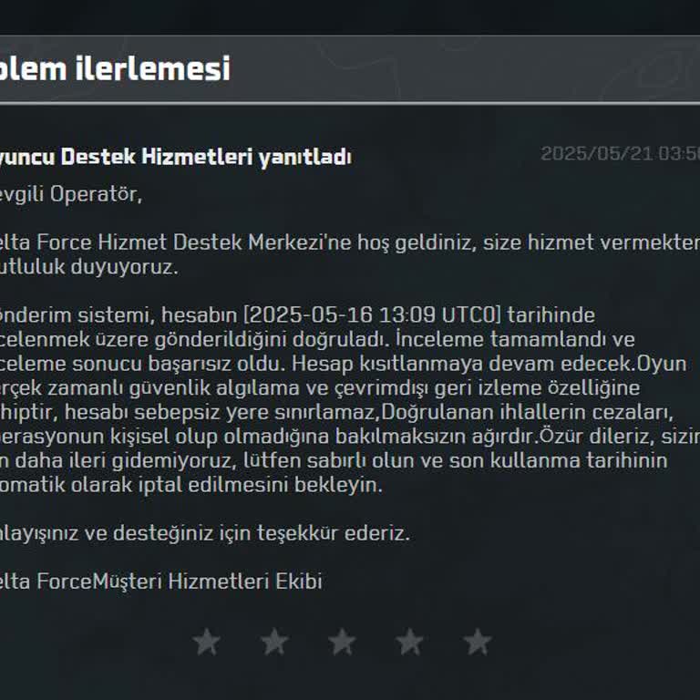 Garena Delta Force Oyundan Gereksiz Ban Yedim - Şikayetvar