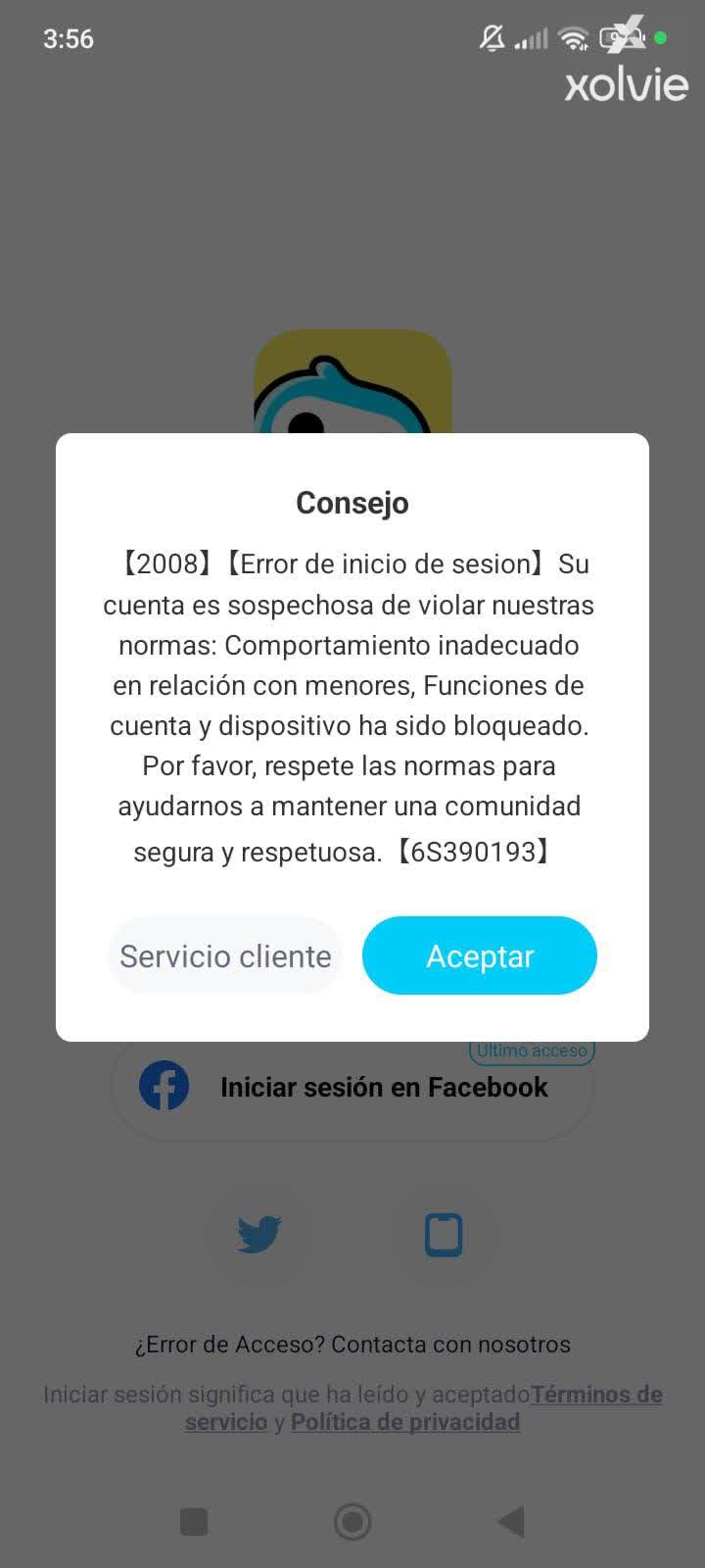 Cuenta de WePlay bloqueada, solicito asistencia y solución - Xolvie