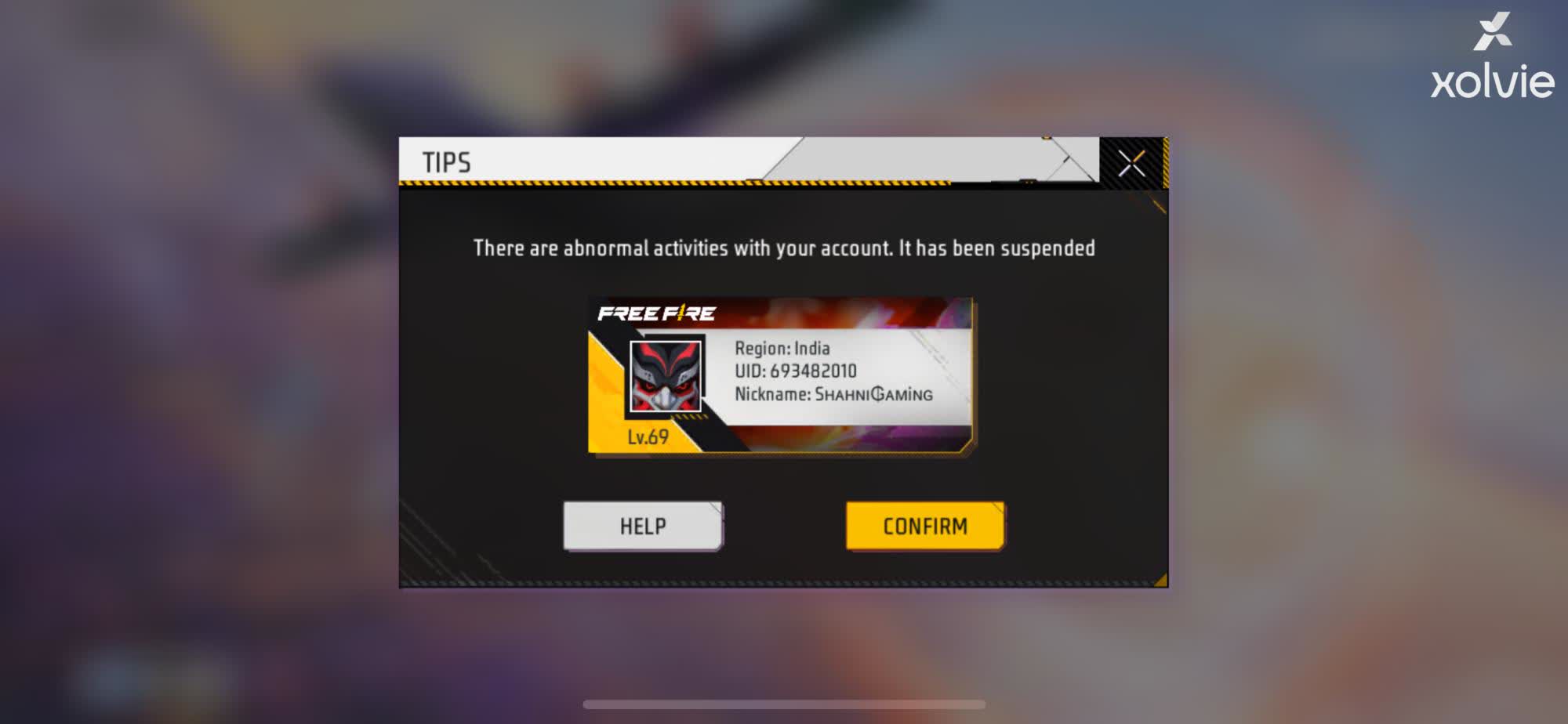 Garena Free Fire Garena Wrongfully Banned My Free Fire Account While I ...