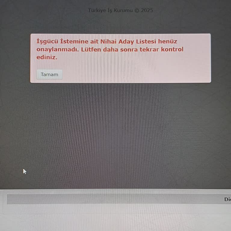 İŞKUR Sağlık Bakanlığı Nihai Aday Listesine Ulaşılamıyor - Şikayetvar