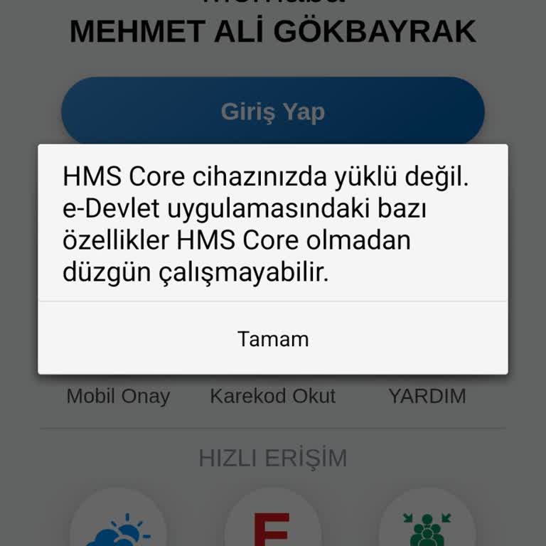 Samsung A21s HMS Core Hatası Nedeniyle E-Devlet'e Giremiyorum - Şikayetvar