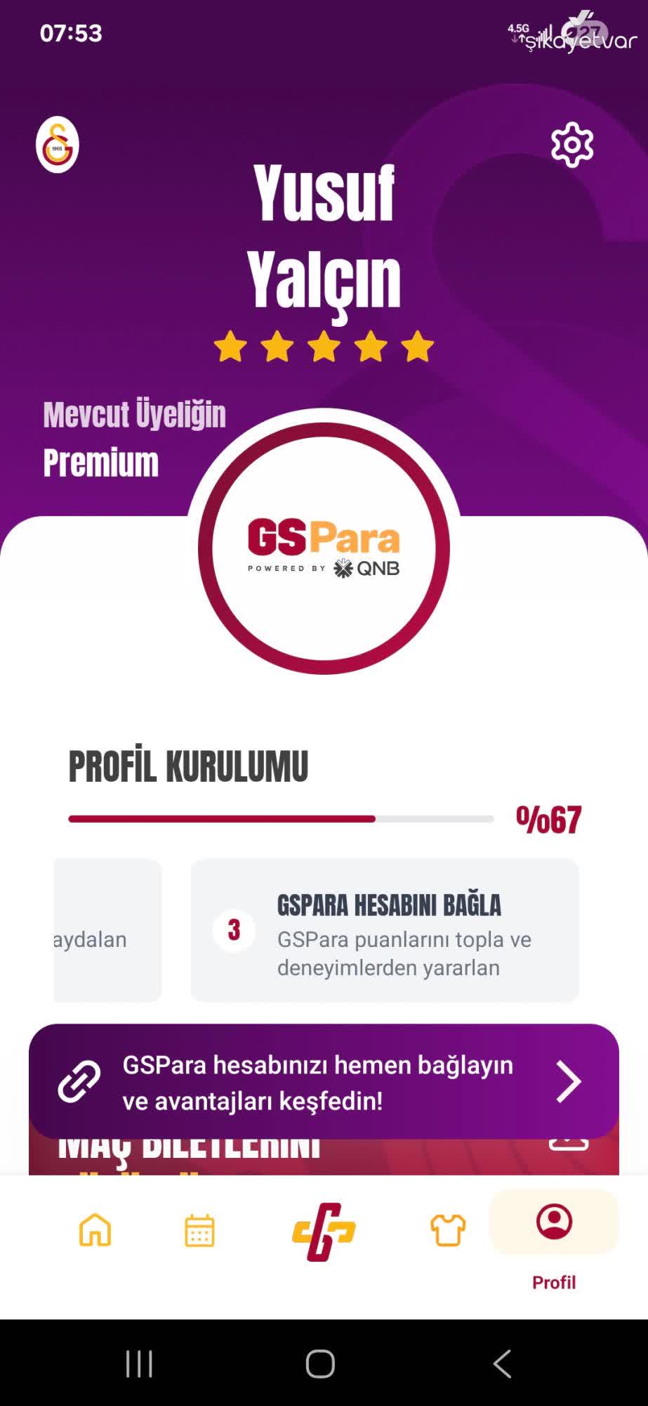 Galatasaray Spor Kulübü GS Plus Premium Üyelik Avantajı Sağlanmadı ...