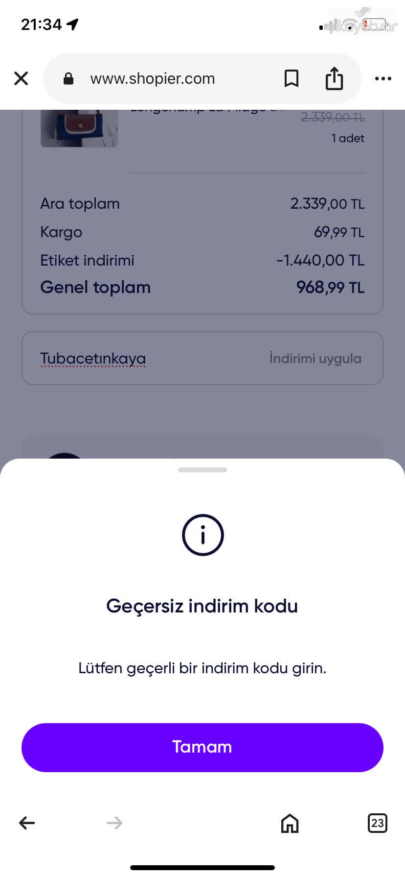 Step Türkiye Yanlış Ürün Gönderimi Ve İletişim Sorunu Yaşıyorum ...