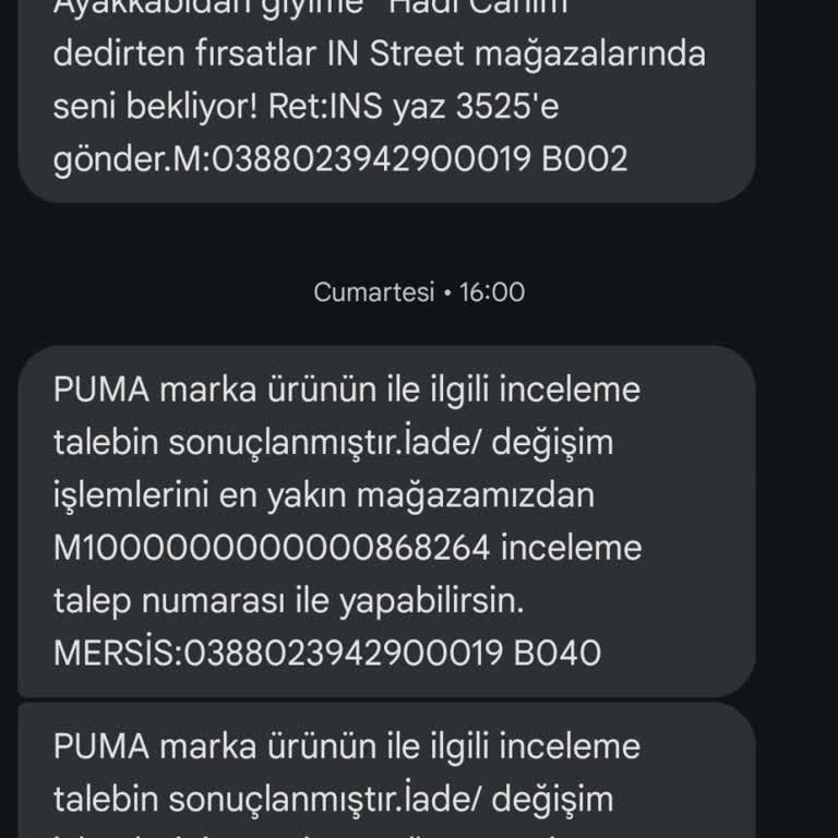 In Street Puma Ayakkabılarda Tekrarlayan Deri Yırtılması Ve Yetersiz İade Süreci - Şikayetvar