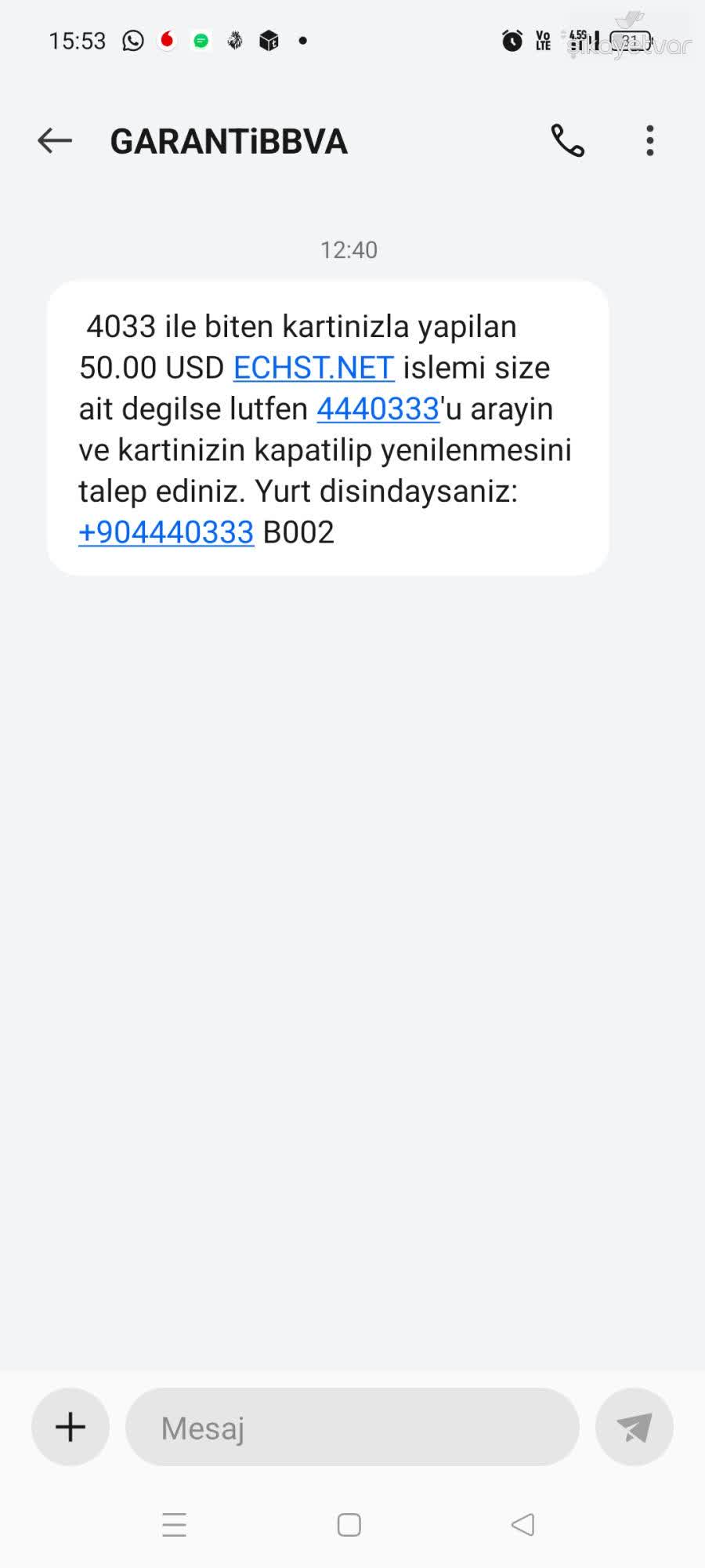 Echst.net Kredi Kartımdan İzinsiz İşlem Yapılmasına Anlam Veremiyorum ...