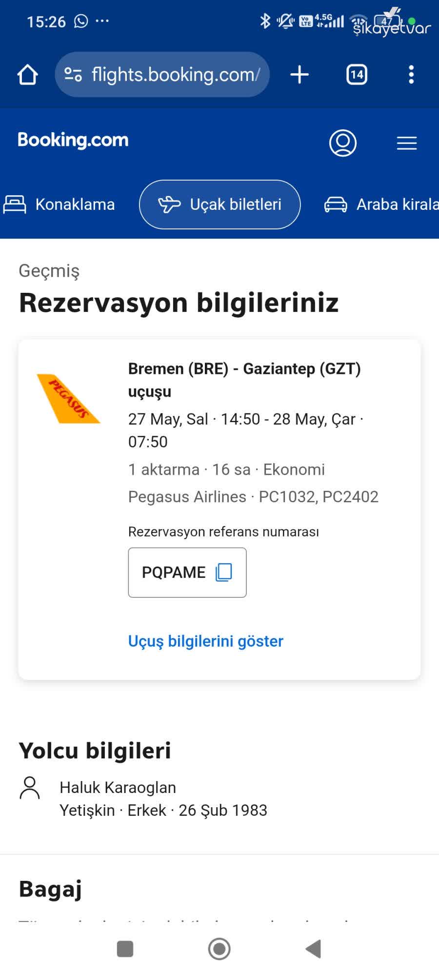 Pegasus'ta Check-in Sorunu, Valiz Karmaşası Ve Maddi Kayıp Yaşadım ...