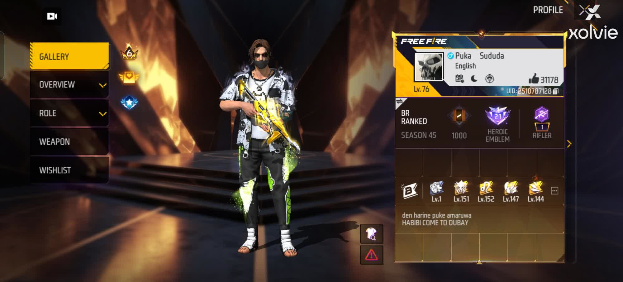 Please Recover My Garena Free Fire Account - Xolvie