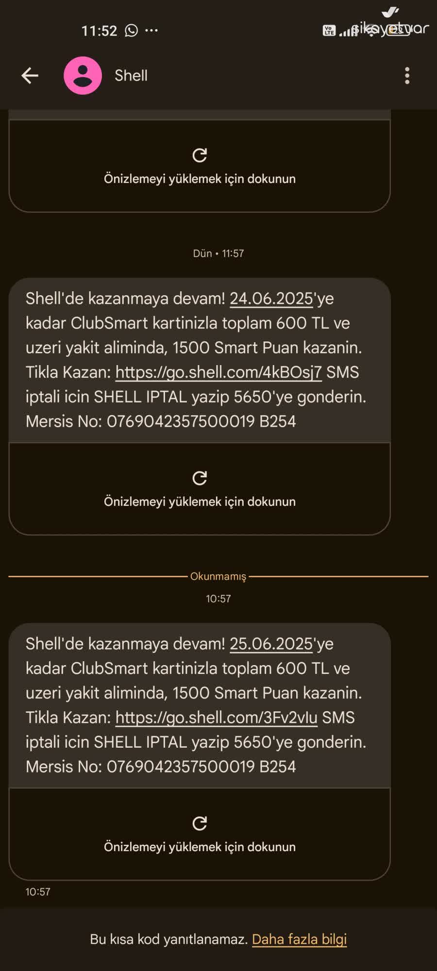 Shell Shellden SMS İptaline Rağmen Sürekli Mesaj Almaktan Bıktım - Şikayetvar