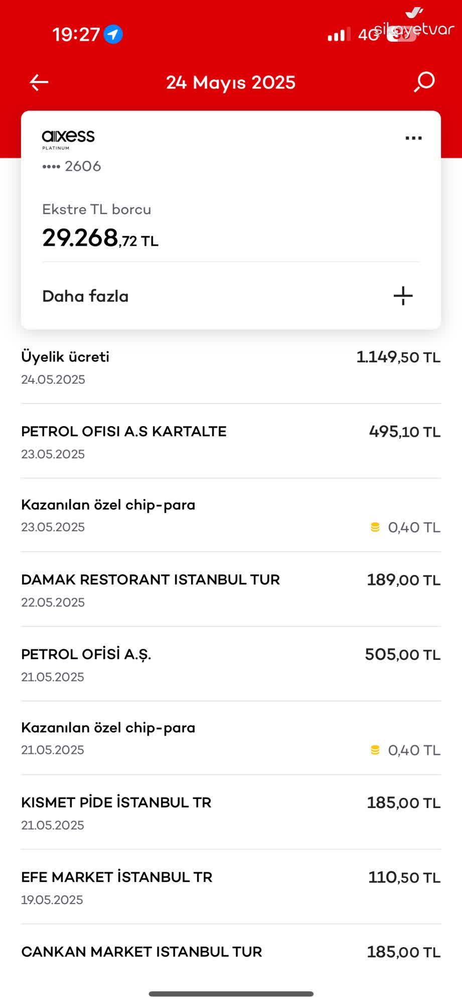 Akbank Axess Platinum Kredi Kartı Yıllık Üyelik Ücreti İadesi Talebi ...