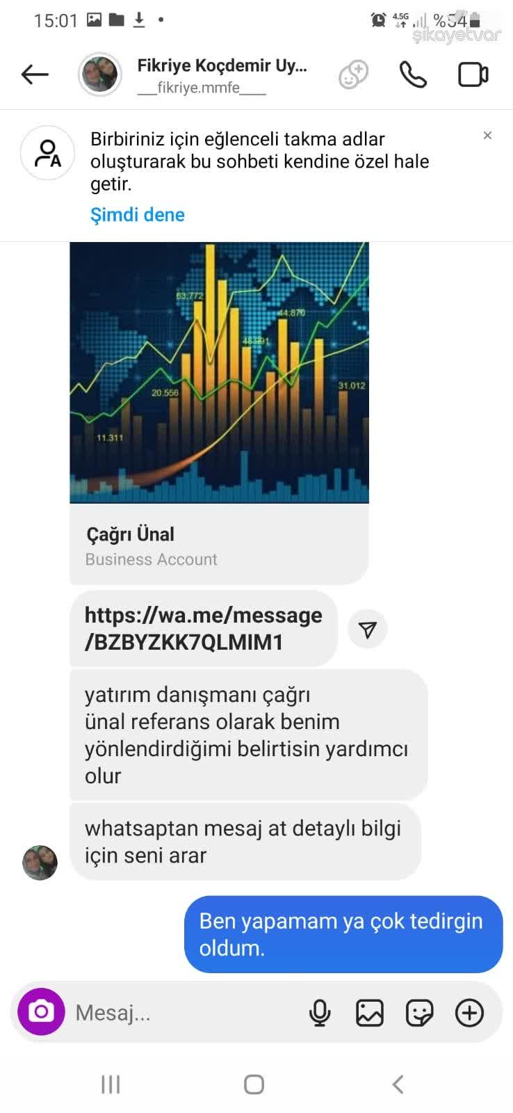 İntegral Yatırım Instagram Hesabım Şikayet Var Adı Kullanılarak Ele ...