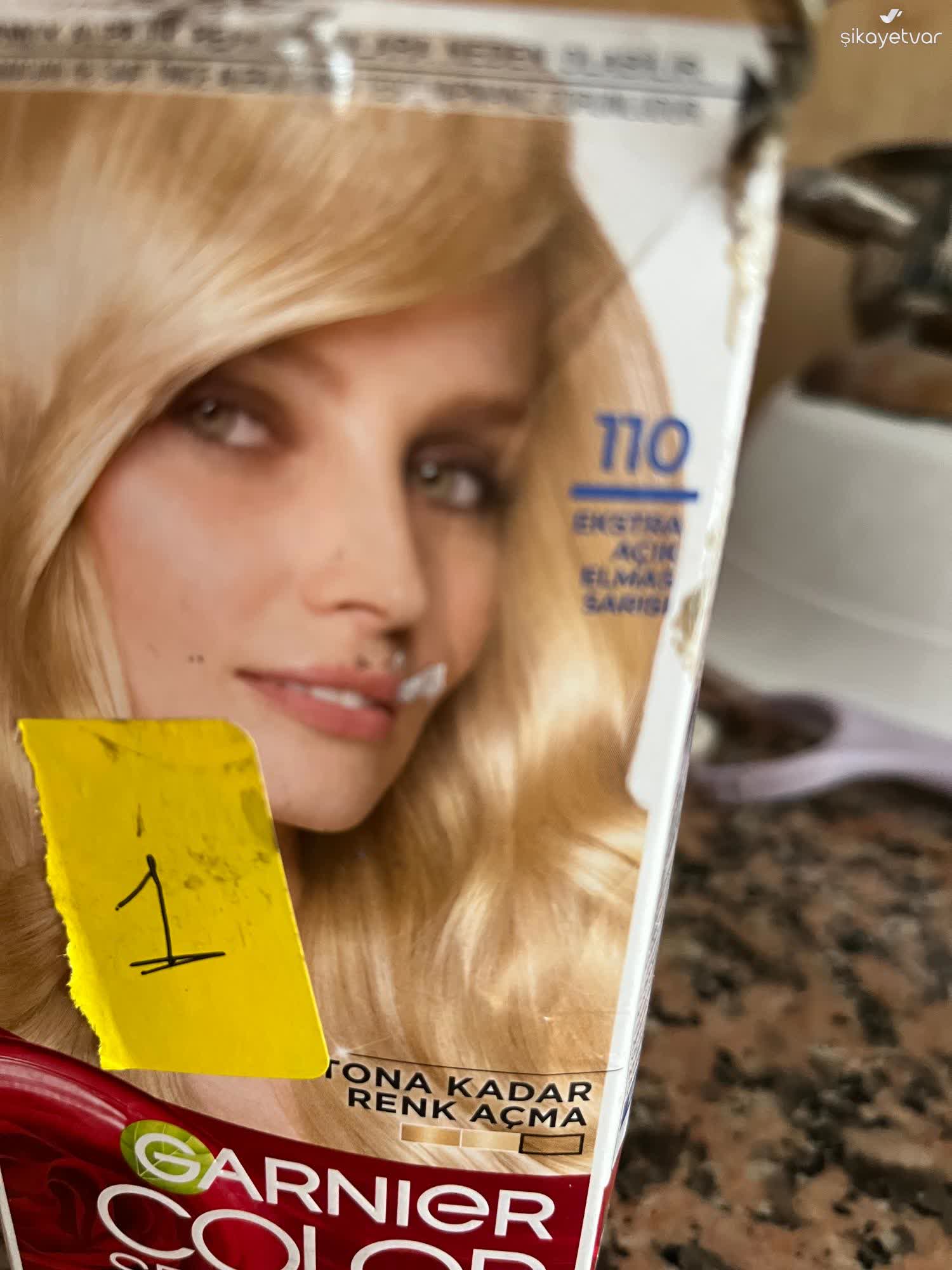 Garnier Sarı Saç Boyası Kullandım Saçım Siyaha Döndü - Şikayetvar