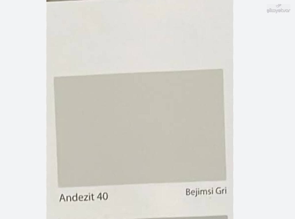 Filli Boya Boyadığım Renk Katalogdakinden Farklı Ve Açık Gri Oldu ...